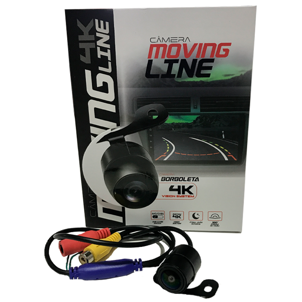 CÂMERA DE RÉ R8 MOVING LINE DINÂMICA BORBOLETA 4KSYSTEM JR8